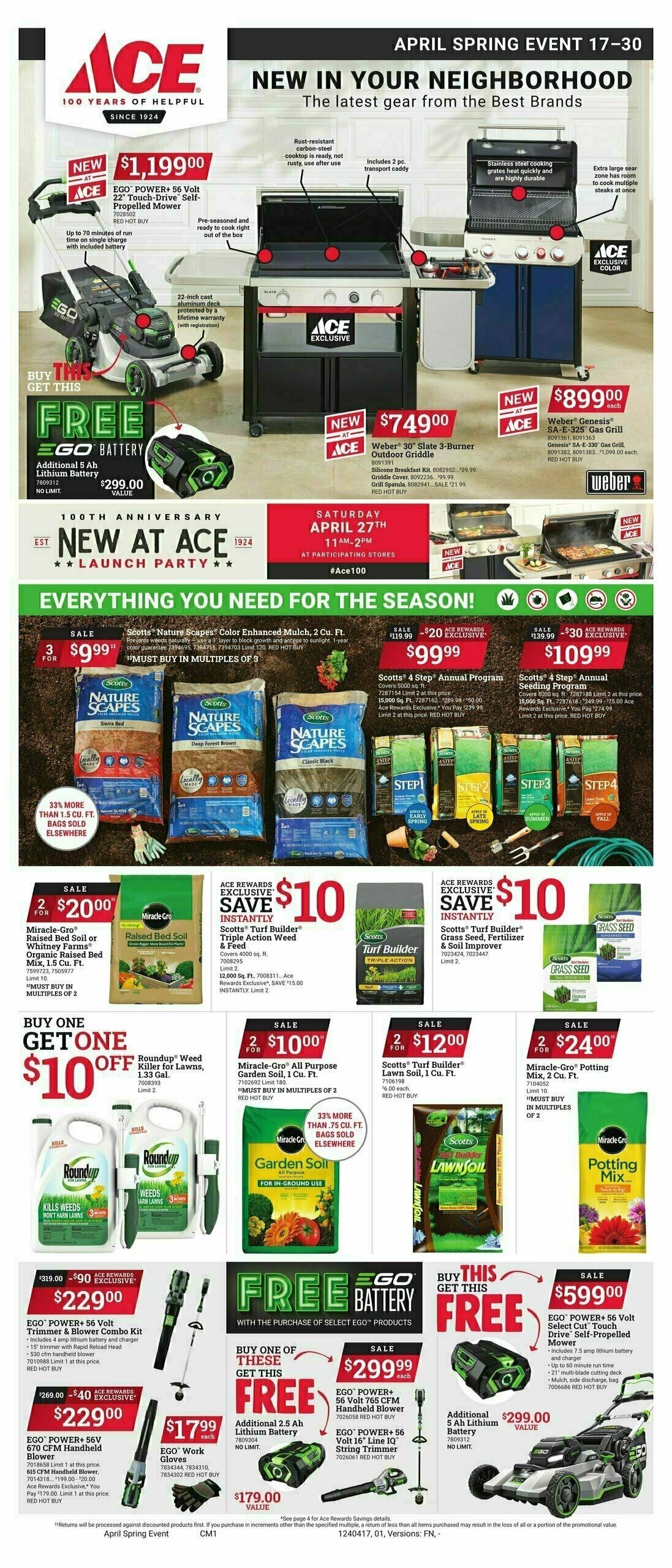 Ace Hardware April Spring Event Weekly Ad & Sale from April 17
