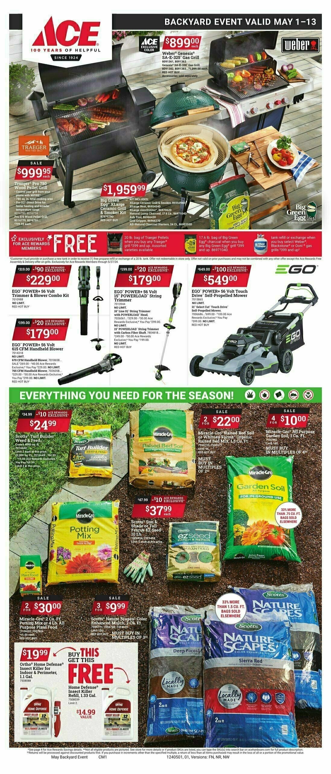 Ace Hardware Backyard Event Weekly Ad & Sale from May 1