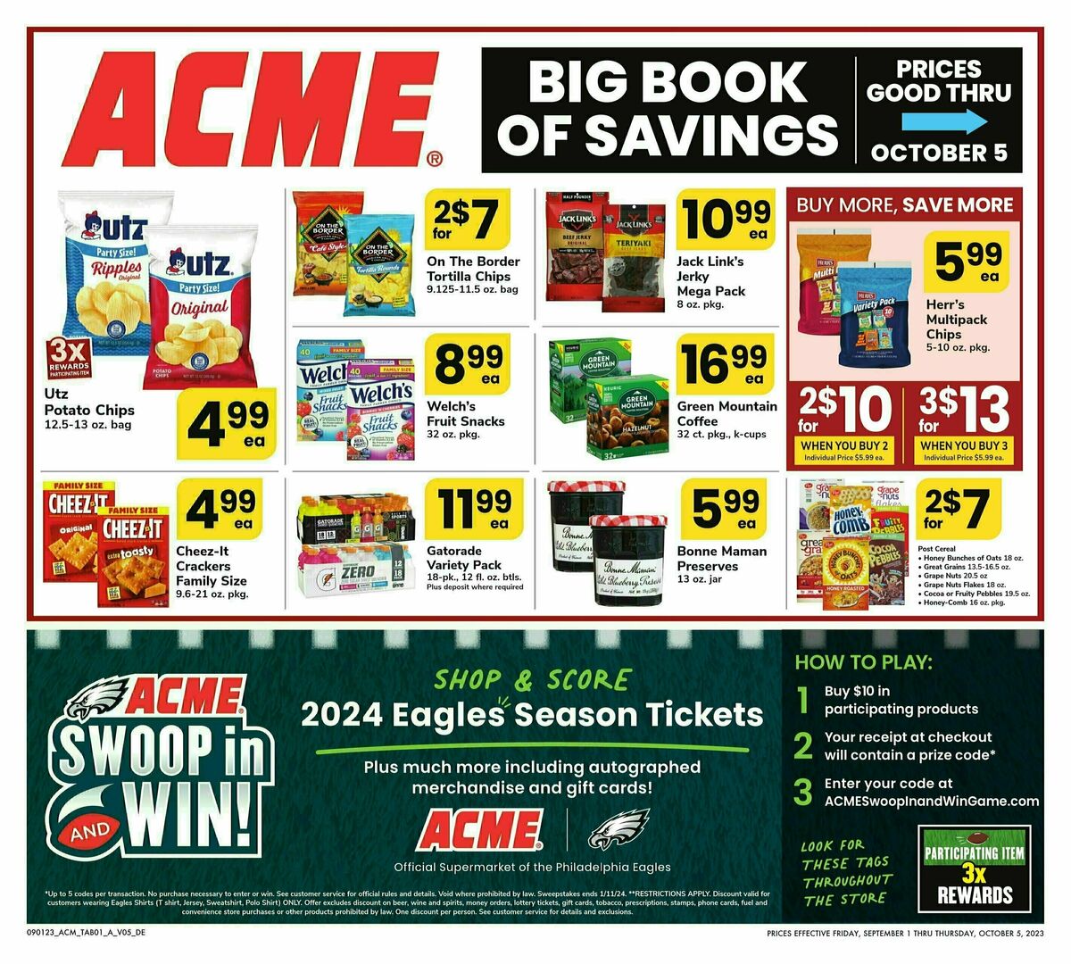 ACME Markets Big Book of Savings Weekly Ads & Special Buys from September 1
