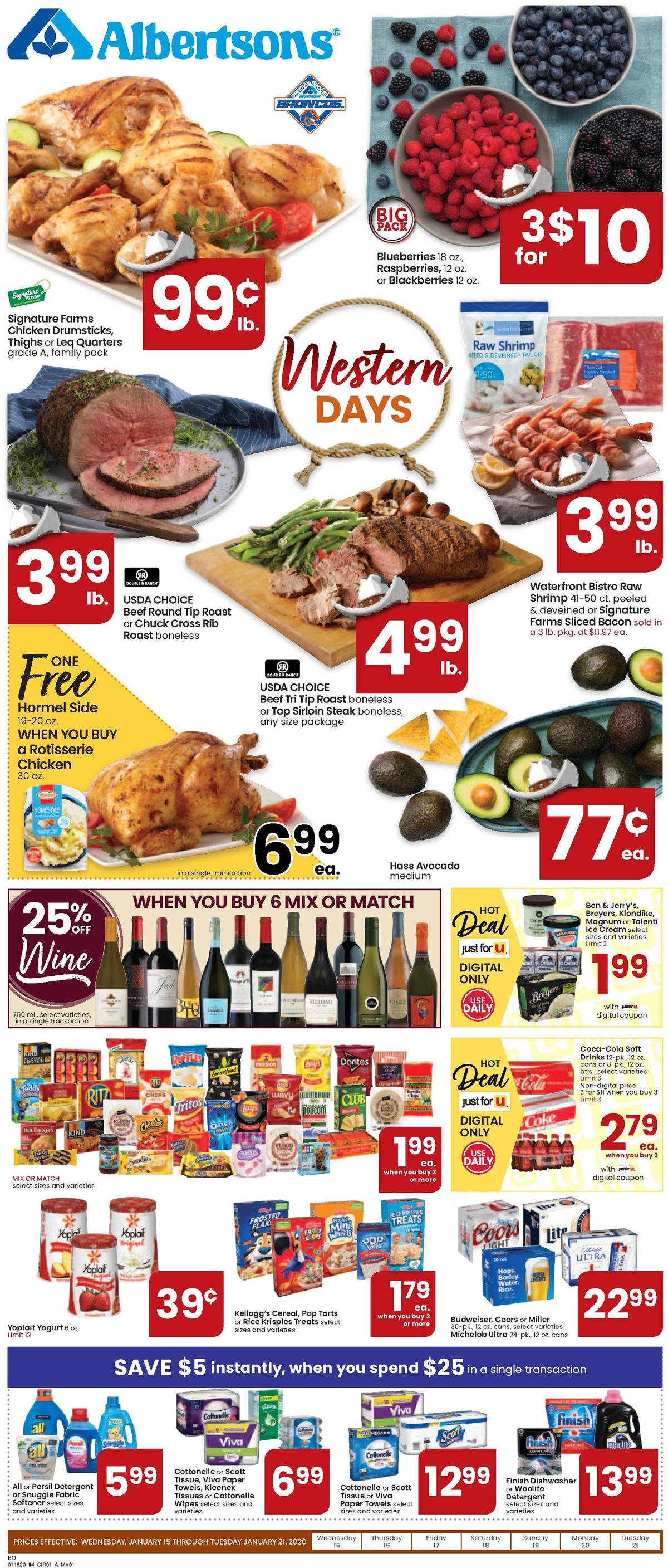 Albertsons Weekly Ads & Special Buys from January 15