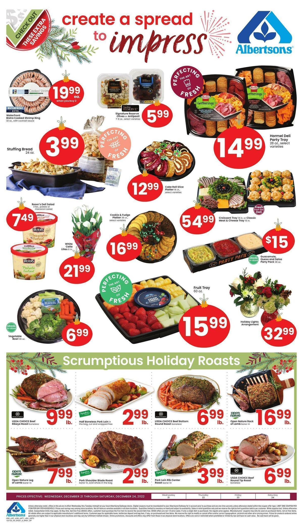 Albertsons Bonus Savings Weekly Ads & Special Buys from December 21