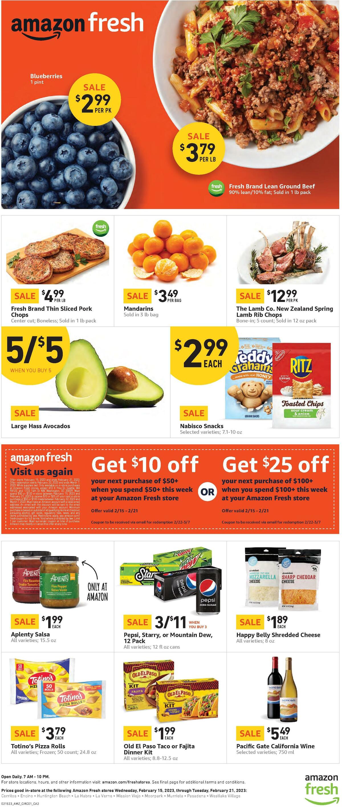 Amazon Fresh Weekly Sale Ads from February 15