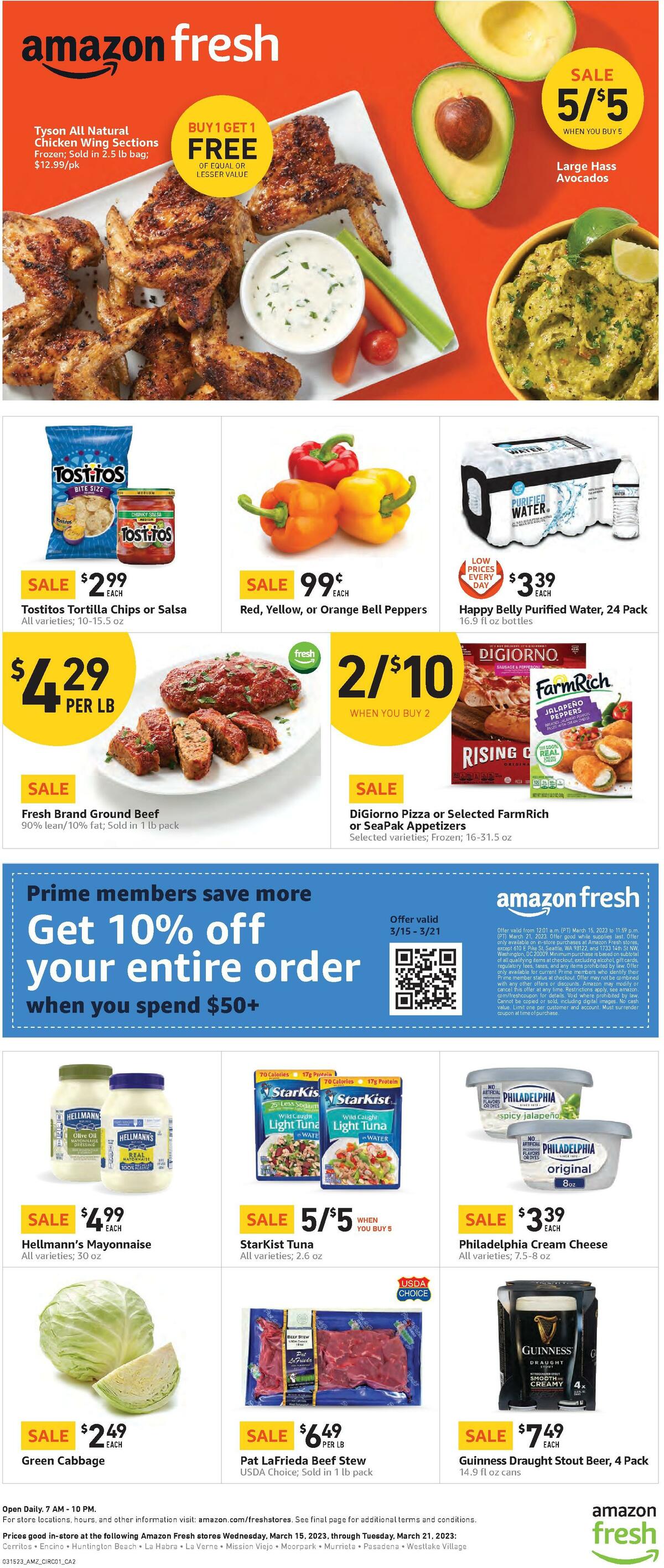Amazon Fresh Weekly Sale Ads from March 15