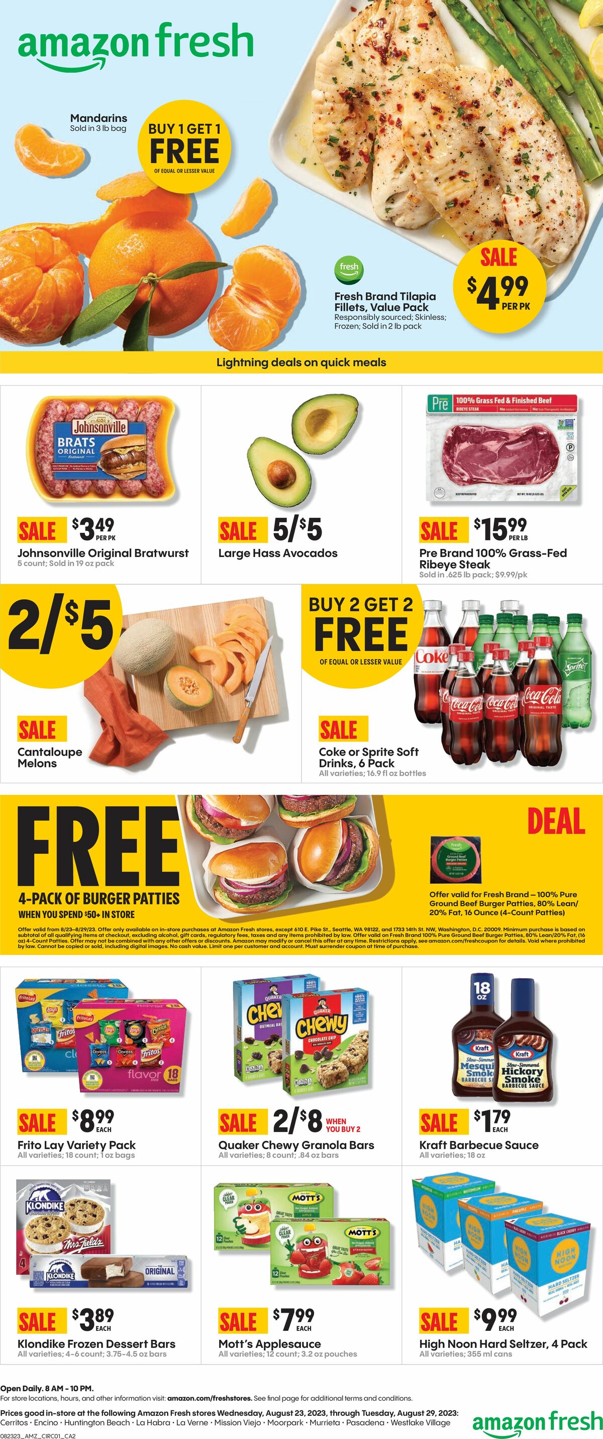 Amazon Fresh Weekly Sale Ads from August 23