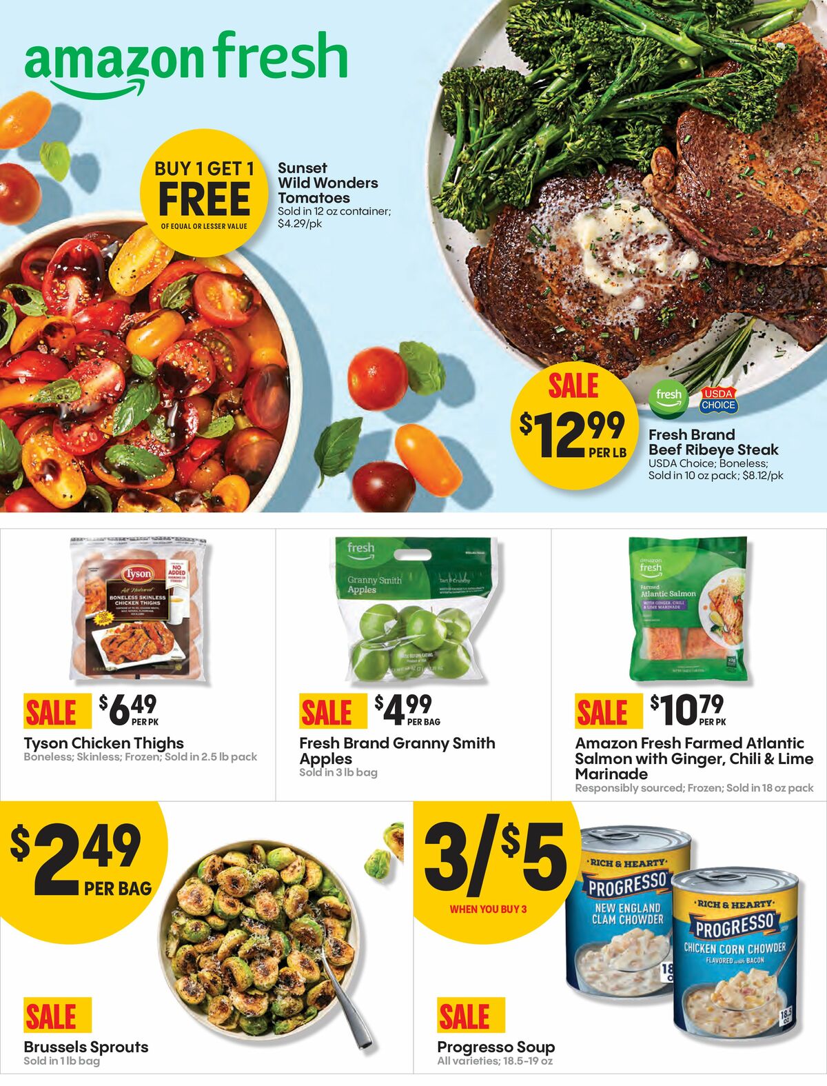 Amazon Fresh Weekly Sale Ads from October 4