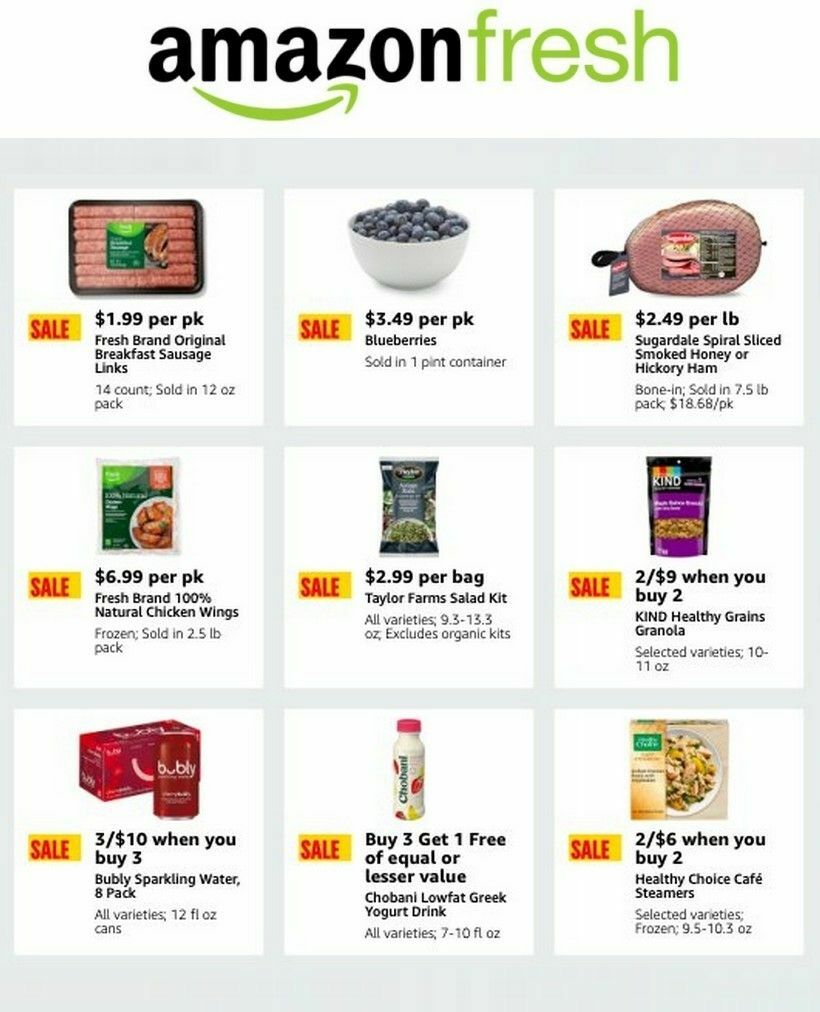 Amazon Fresh Weekly Sale Ads from March 6