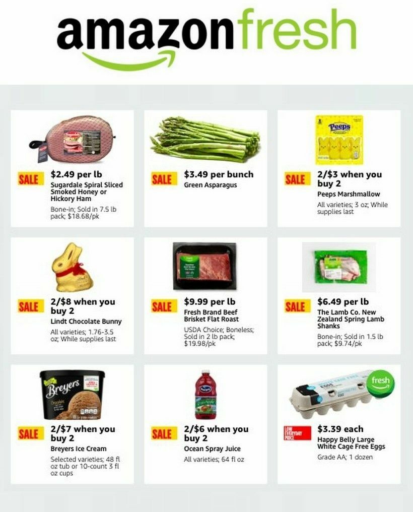 Amazon Fresh Weekly Sale Ads from March 27
