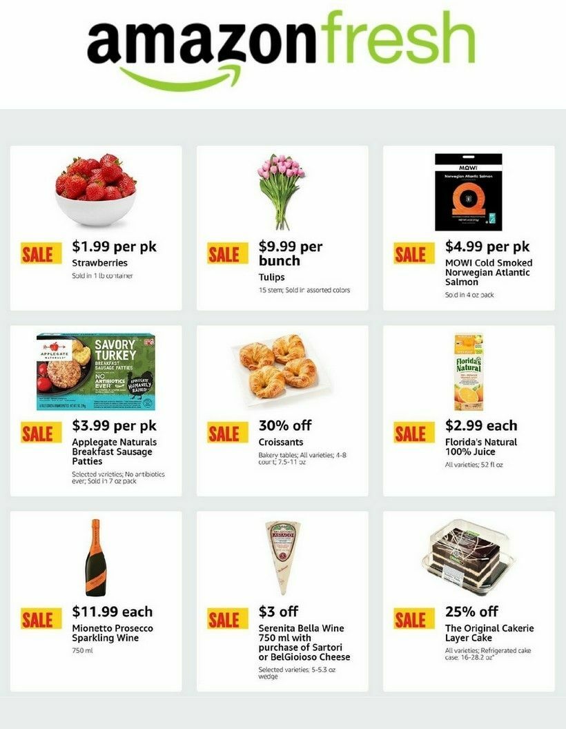 Amazon Fresh Weekly Sale Ads from May 8