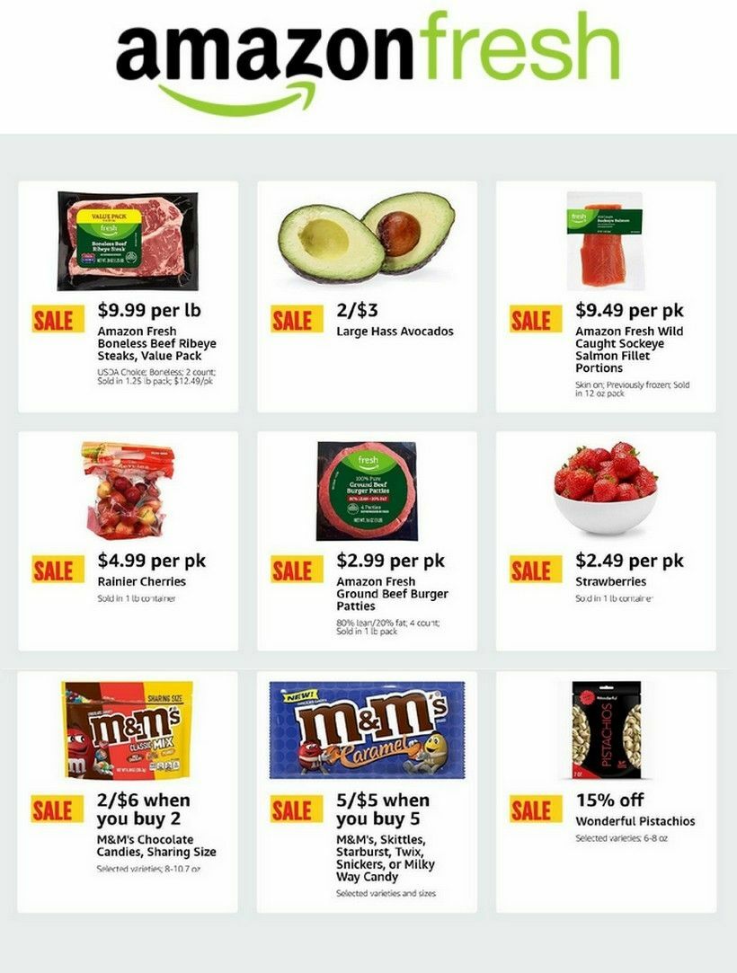 Amazon Fresh Weekly Sale Ads from June 12