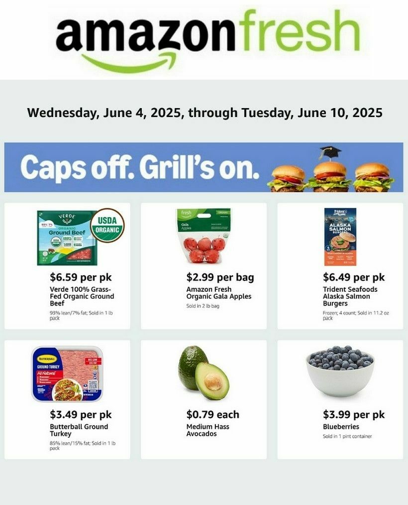 Amazon Fresh Weekly Sale Ads from June 4