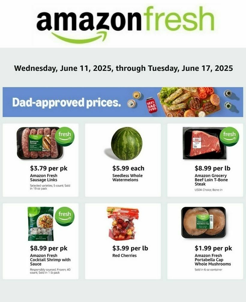 Amazon Fresh Weekly Sale Ads from June 11