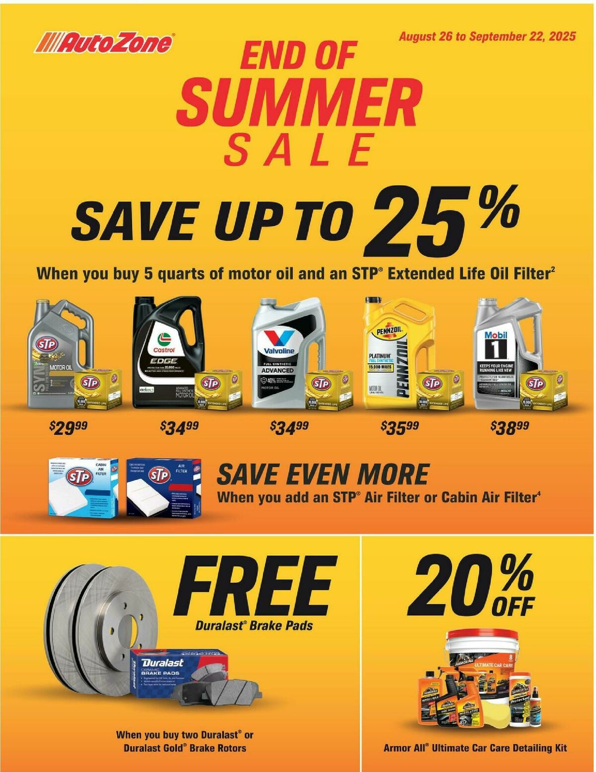 AutoZone from August 26