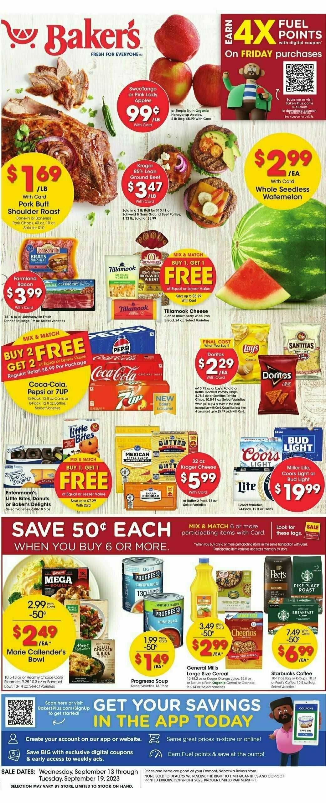 Baker's Weekly Ad from September 13