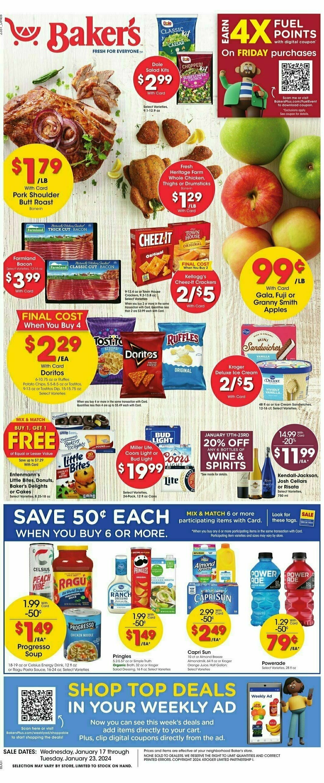 Baker's Weekly Ad from January 17