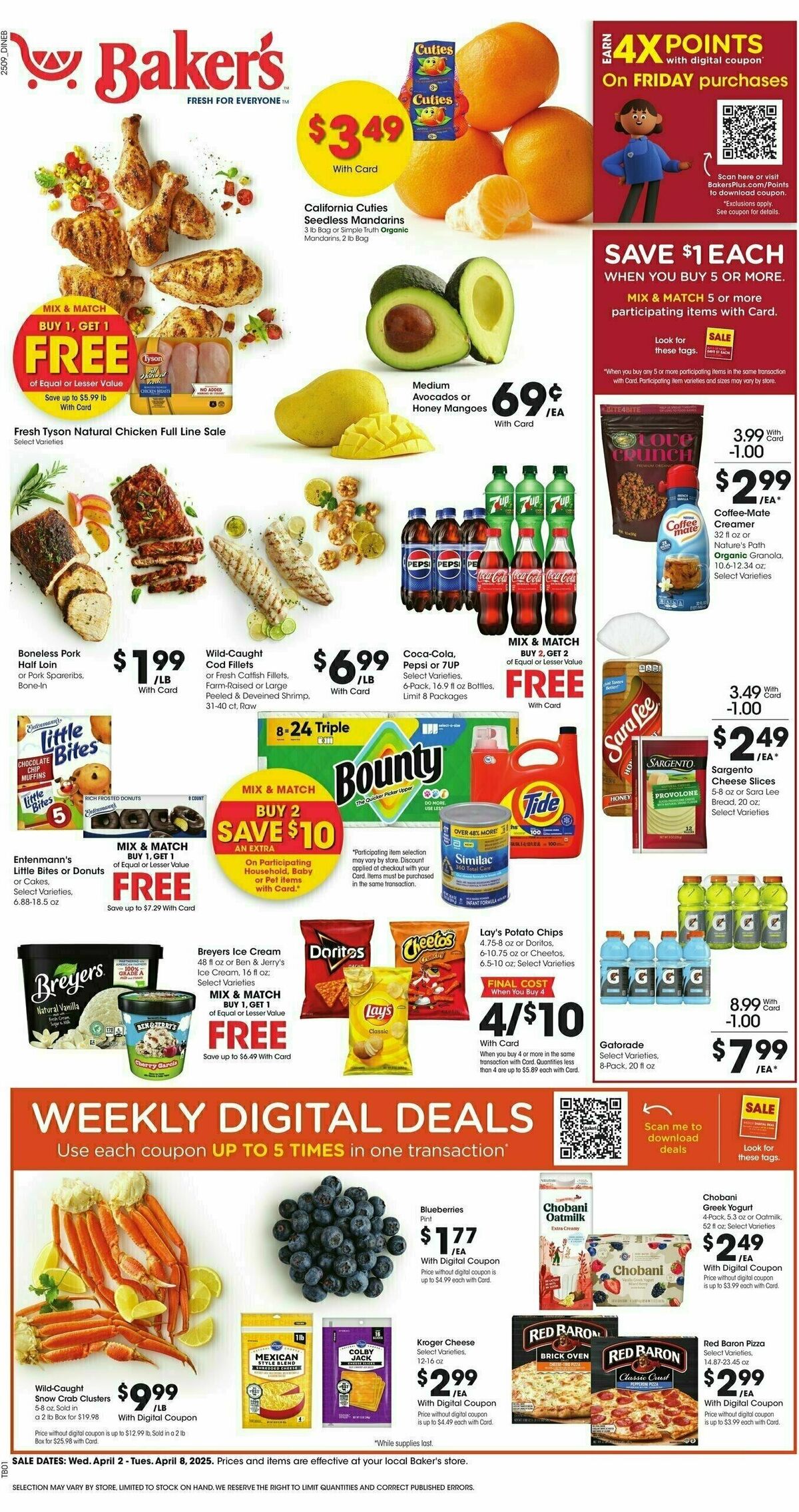 Baker's Weekly Ad from April 2