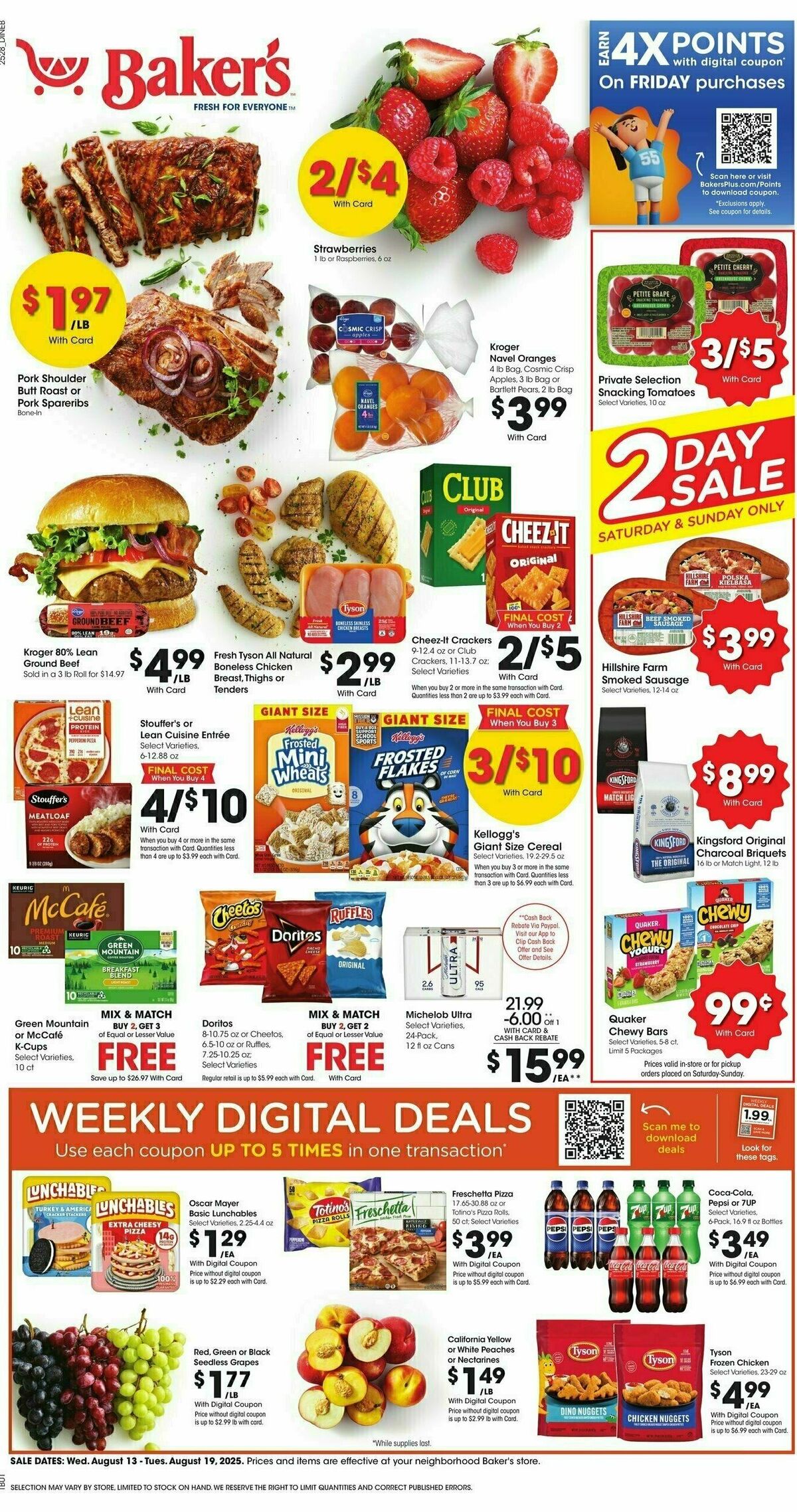 Baker's Weekly Ad from August 13