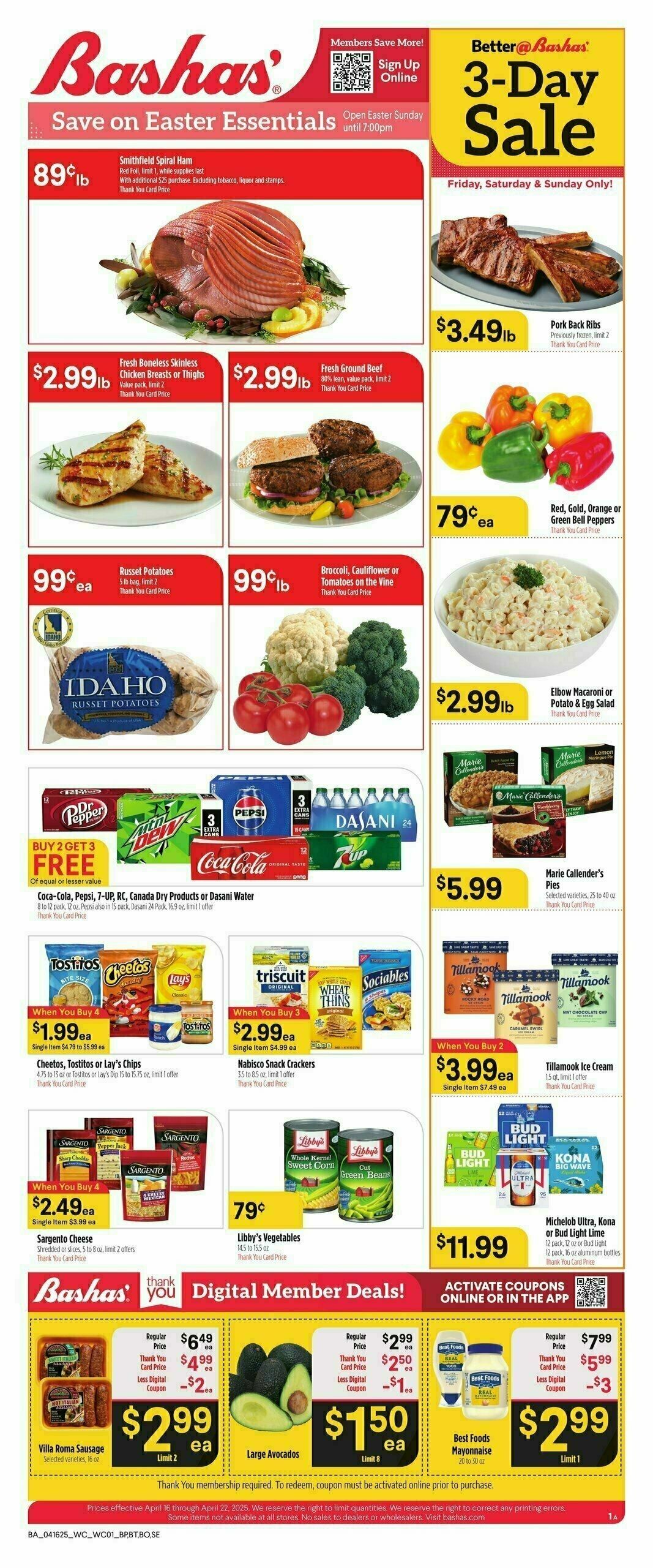 Bashas Weekly Ad from April 16