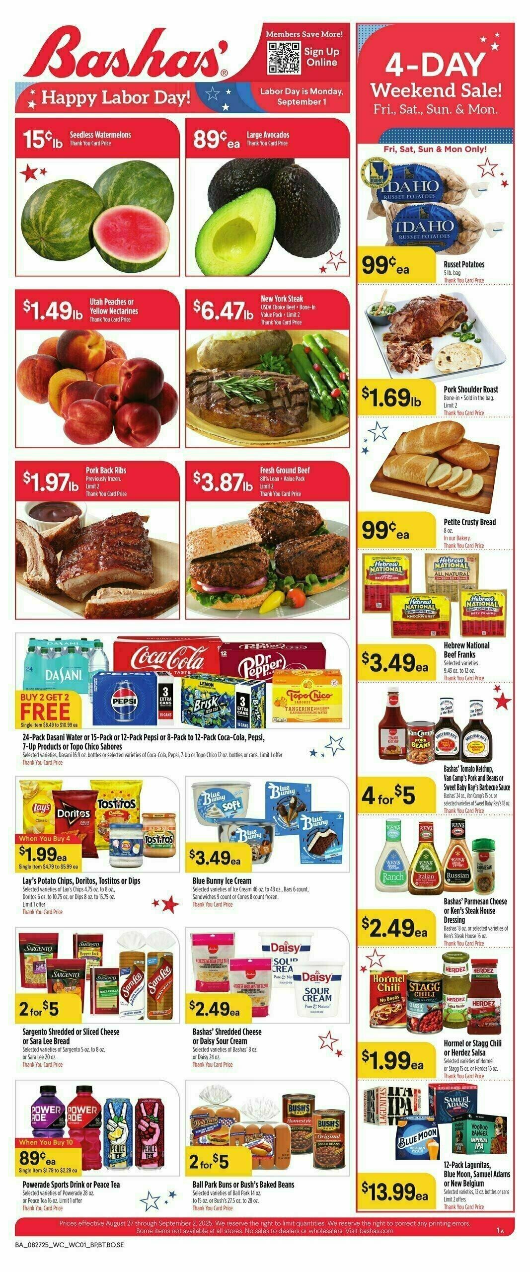 Bashas Weekly Ad from August 27