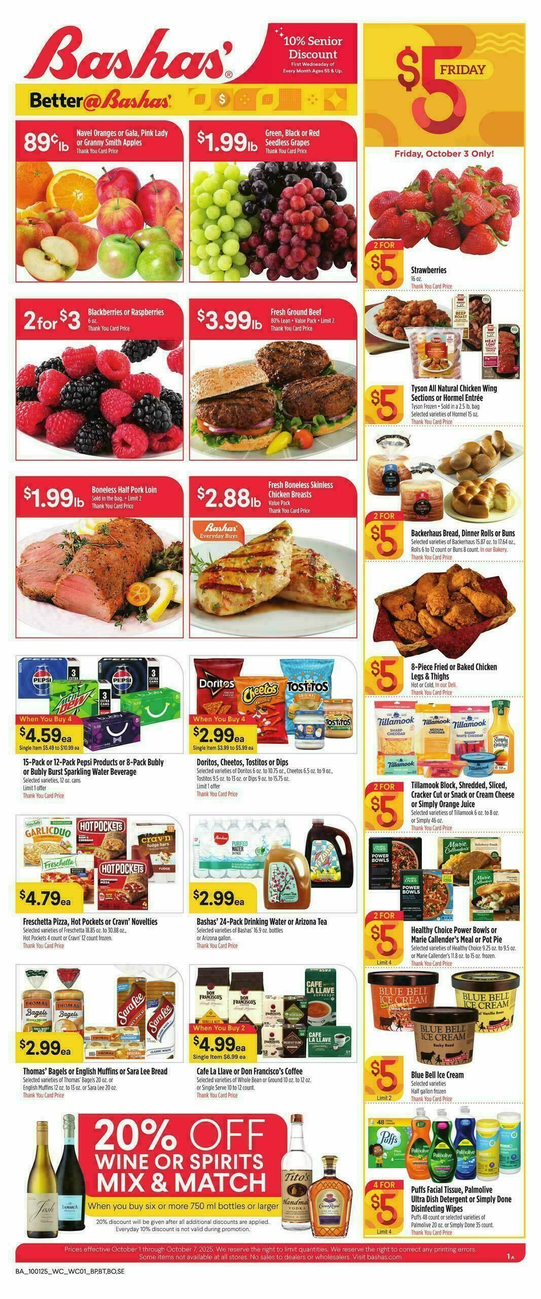 Bashas Weekly Ad from October 1