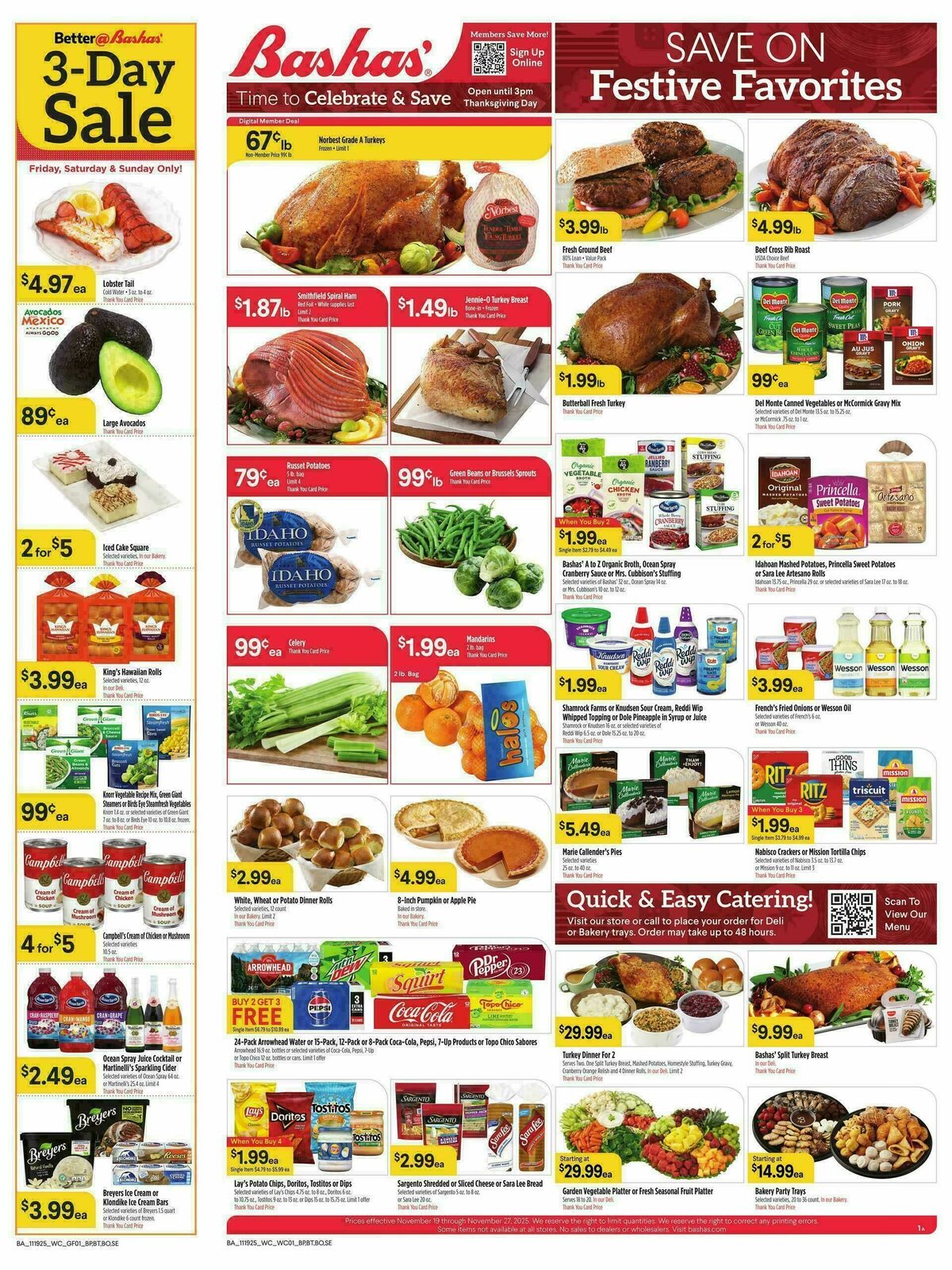 Bashas Weekly Ad from November 19