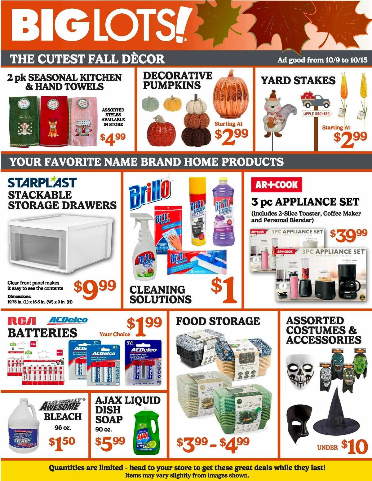 Big Lots Weekly Ad, Deals & Savings from October 9 - Page 3