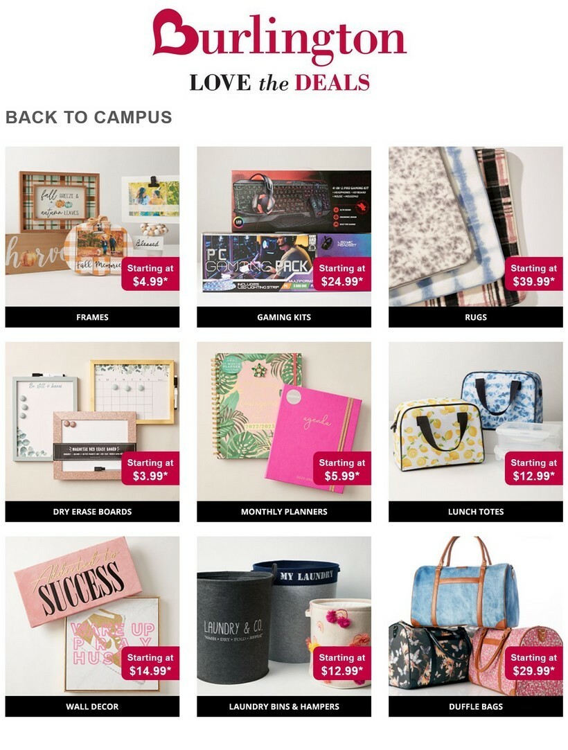 Burlington Deals & Offers from August 16