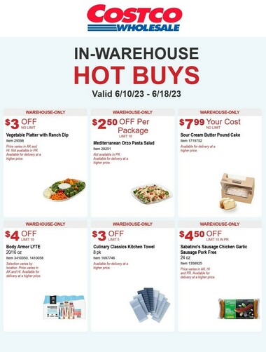 Costco Special Buys and Warehouse Savings