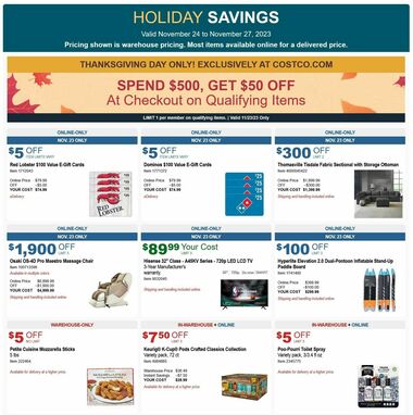 Costco Special Buys and Warehouse Savings
