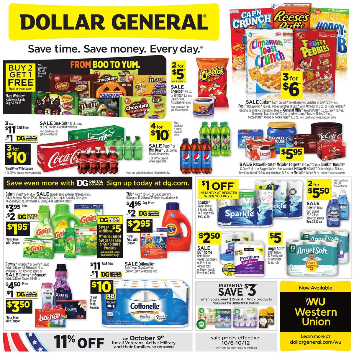 Dollar General Weekly Ads and Circulars from October 6