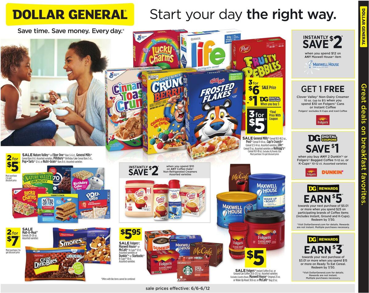 Dollar General Great Deals On Breakfast Favorites Weekly Ads and ...