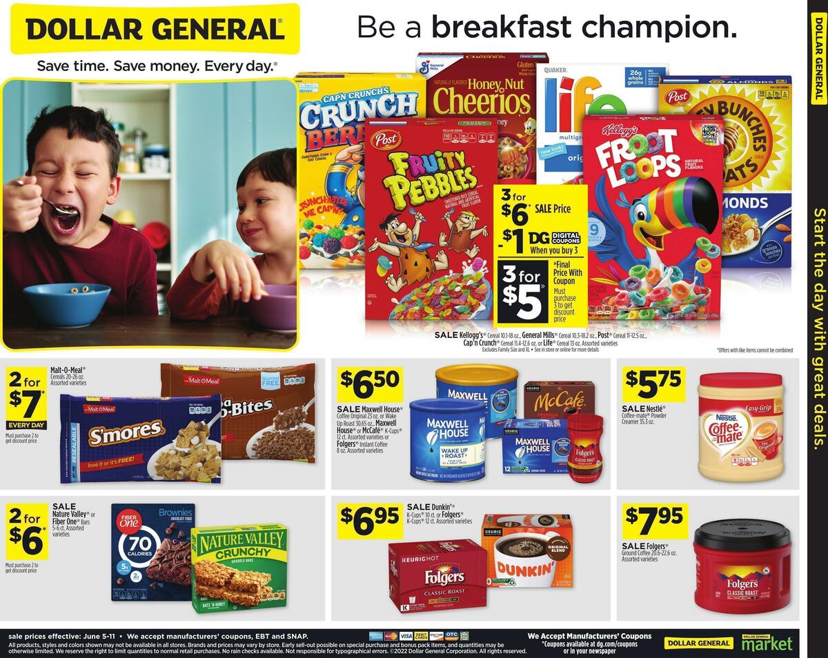 Dollar General Be a breakfast champion. Weekly Ads and Circulars from ...
