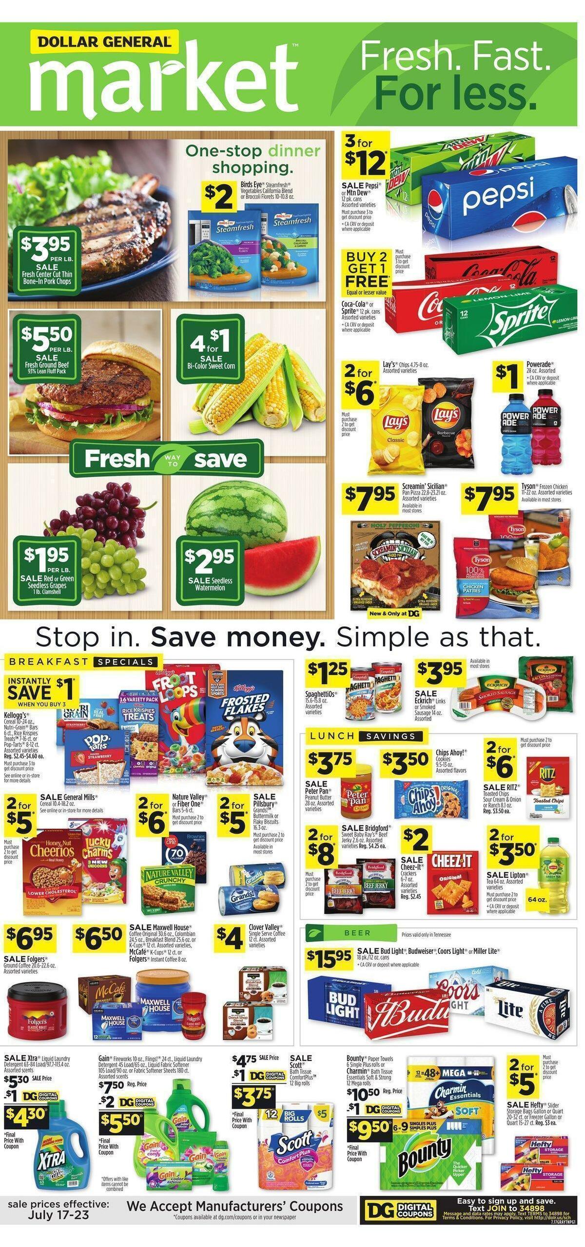 Dollar General Market Ad Weekly Ads and Circulars from July 17
