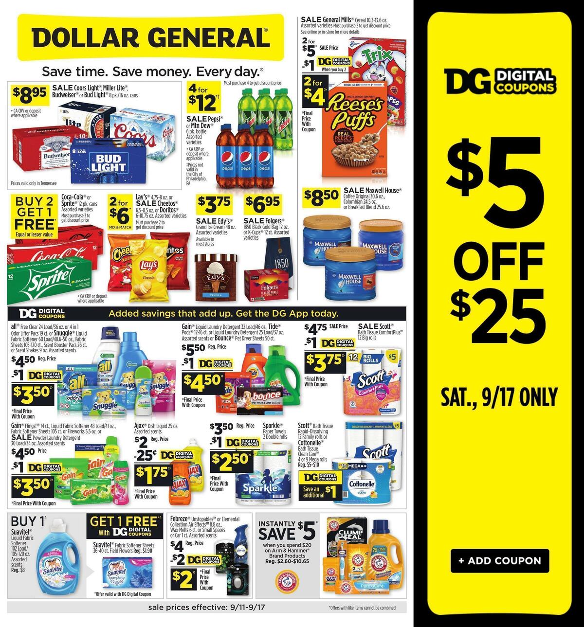 Dollar General Weekly Ads and Circulars from September 11