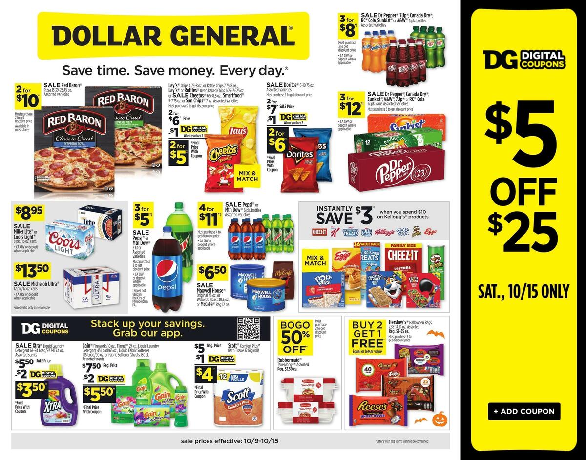 Dollar General Weekly Ads and Circulars from October 9
