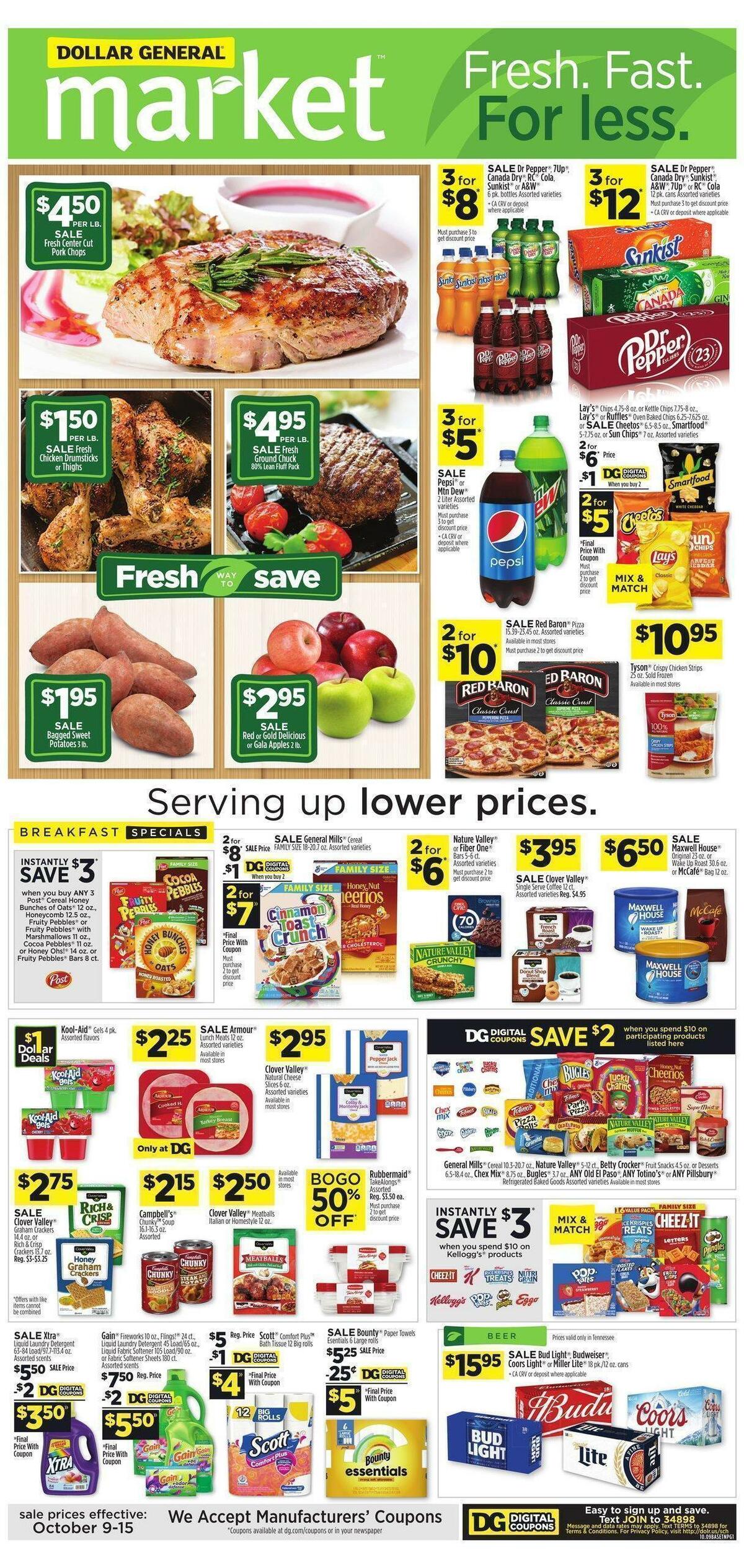 Dollar General Market Ad Weekly Ads and Circulars from October 9