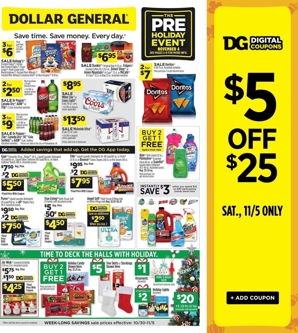 Dollar General Weekly Ads and Circulars from October 30