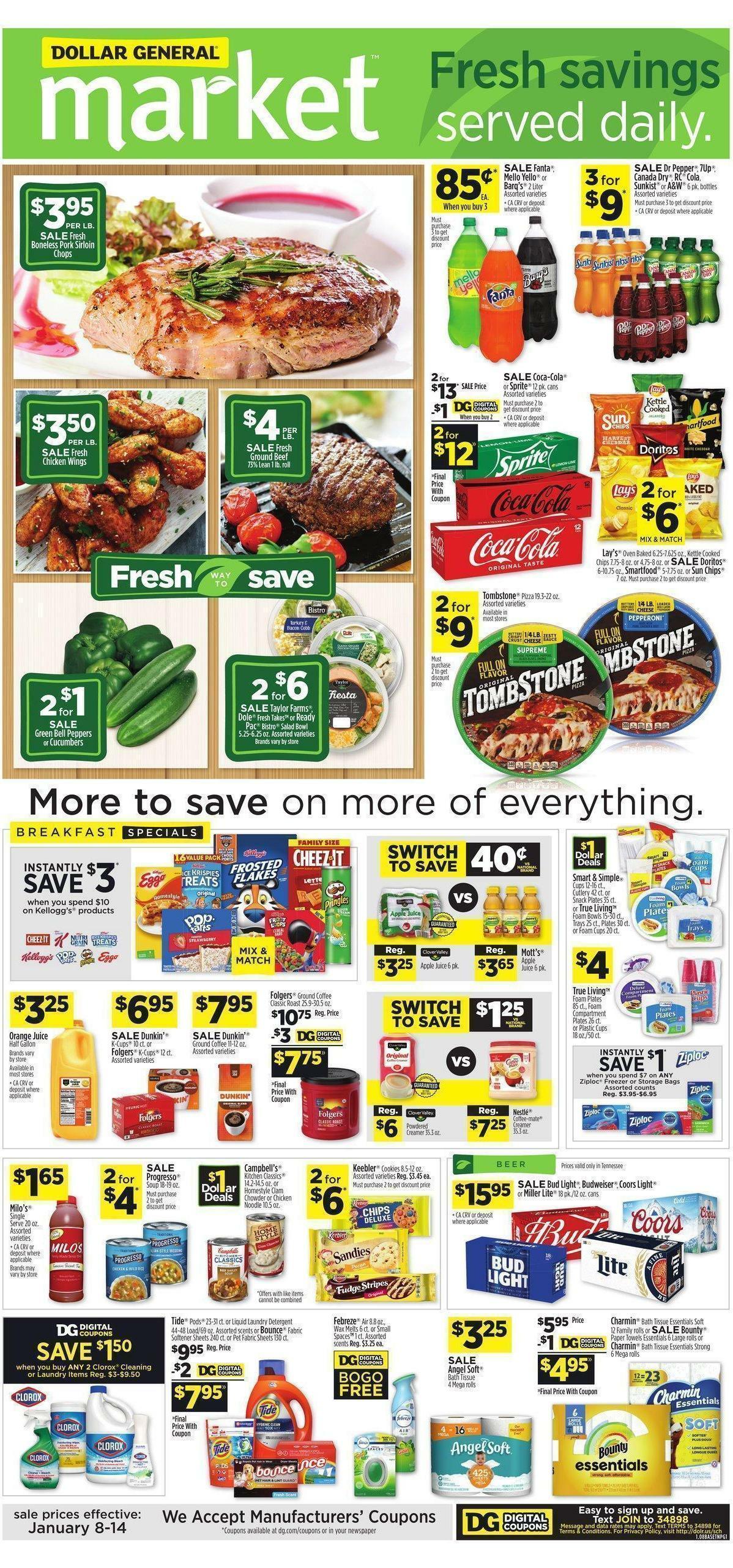 Dollar General Market Ad Weekly Ads and Circulars from January 8