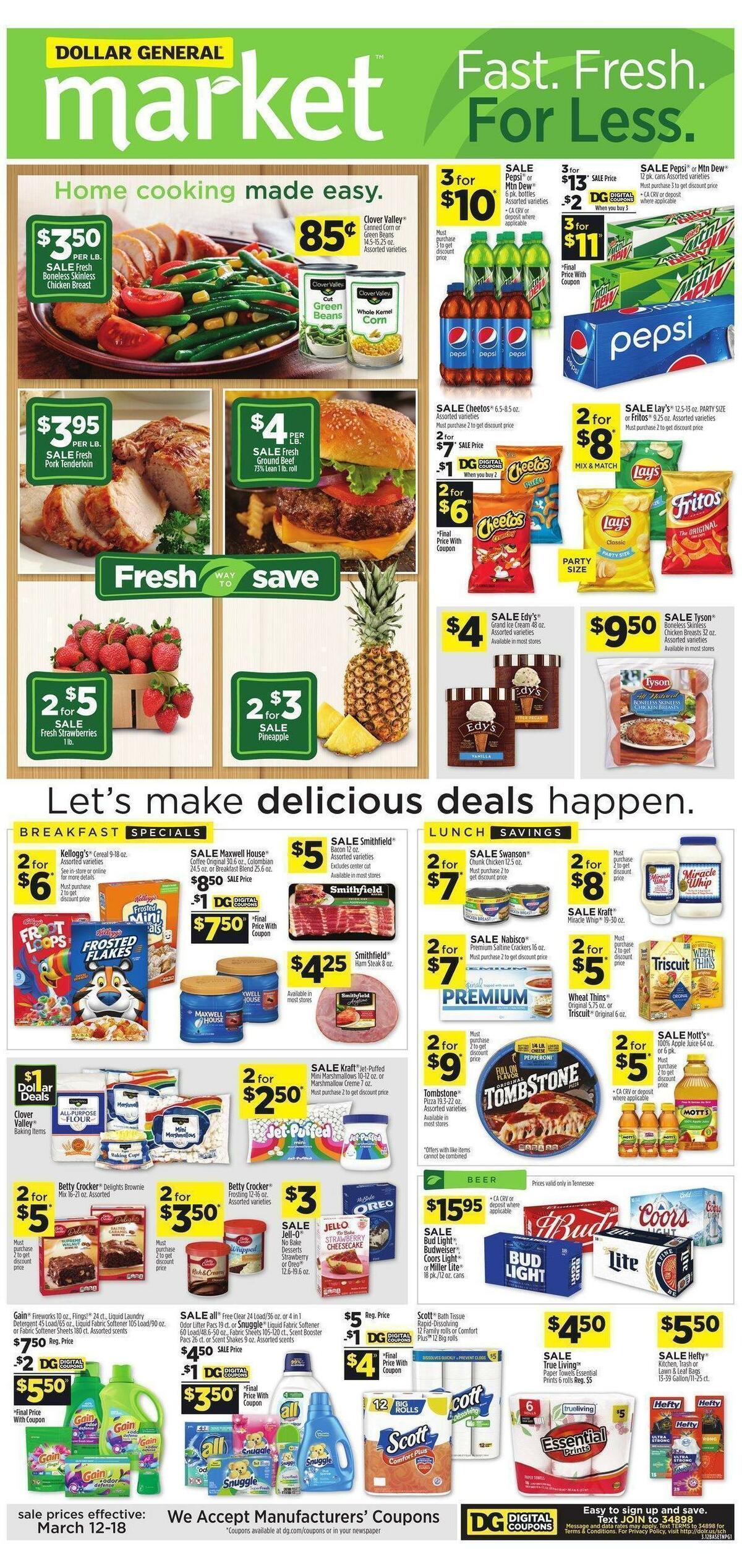Dollar General Market Ad Weekly Ads and Circulars from March 12