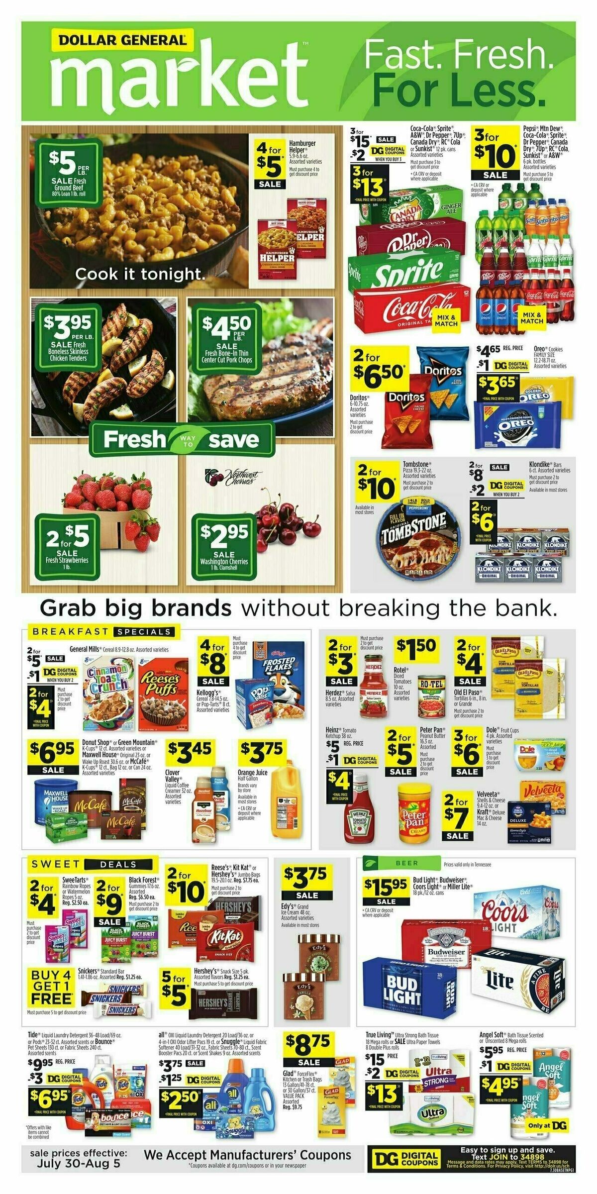 Dollar General Market Ad Weekly Ads and Circulars from July 30