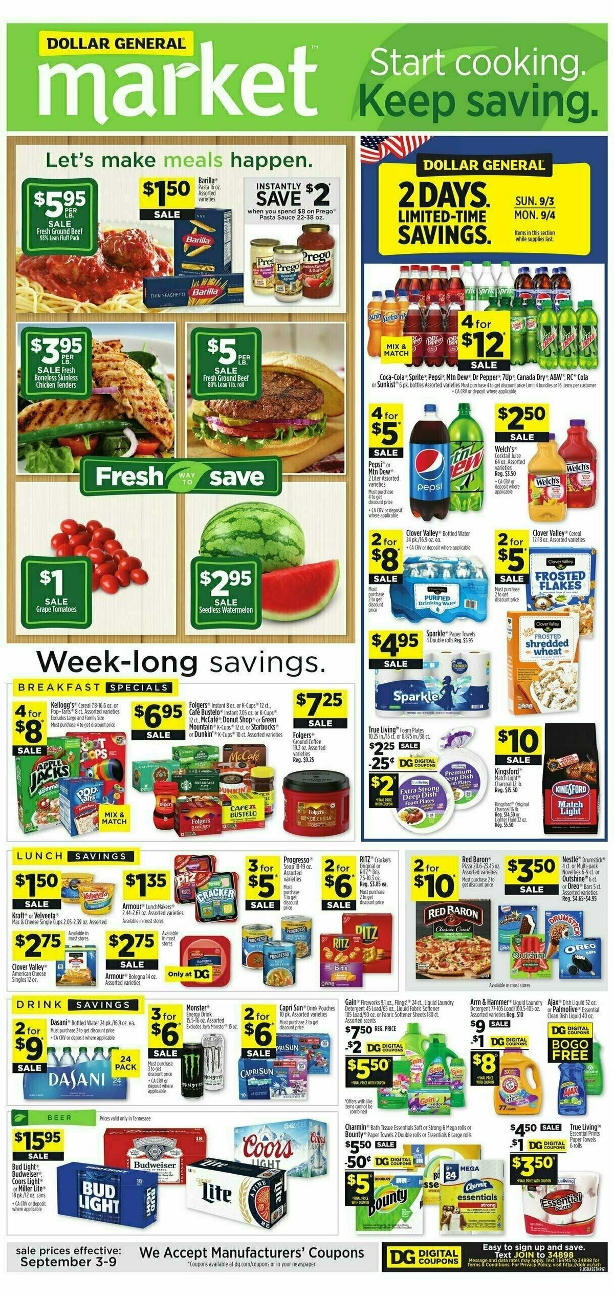 Dollar General Market Ad Weekly Ads and Circulars from September 3
