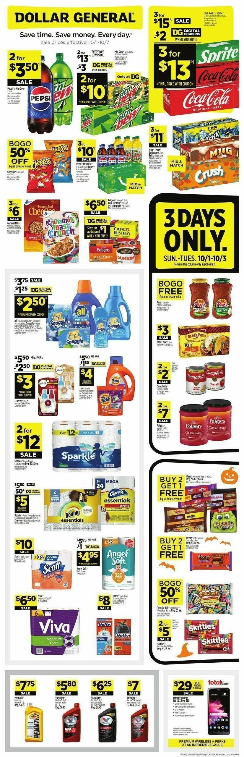 Dollar General Weekly Ads and Circulars from October 1