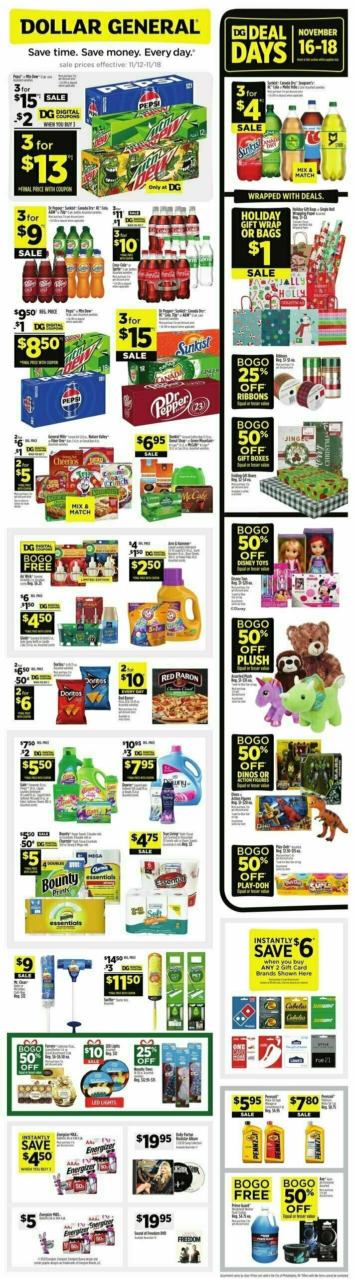 Dollar General Weekly Ads and Circulars from November 12