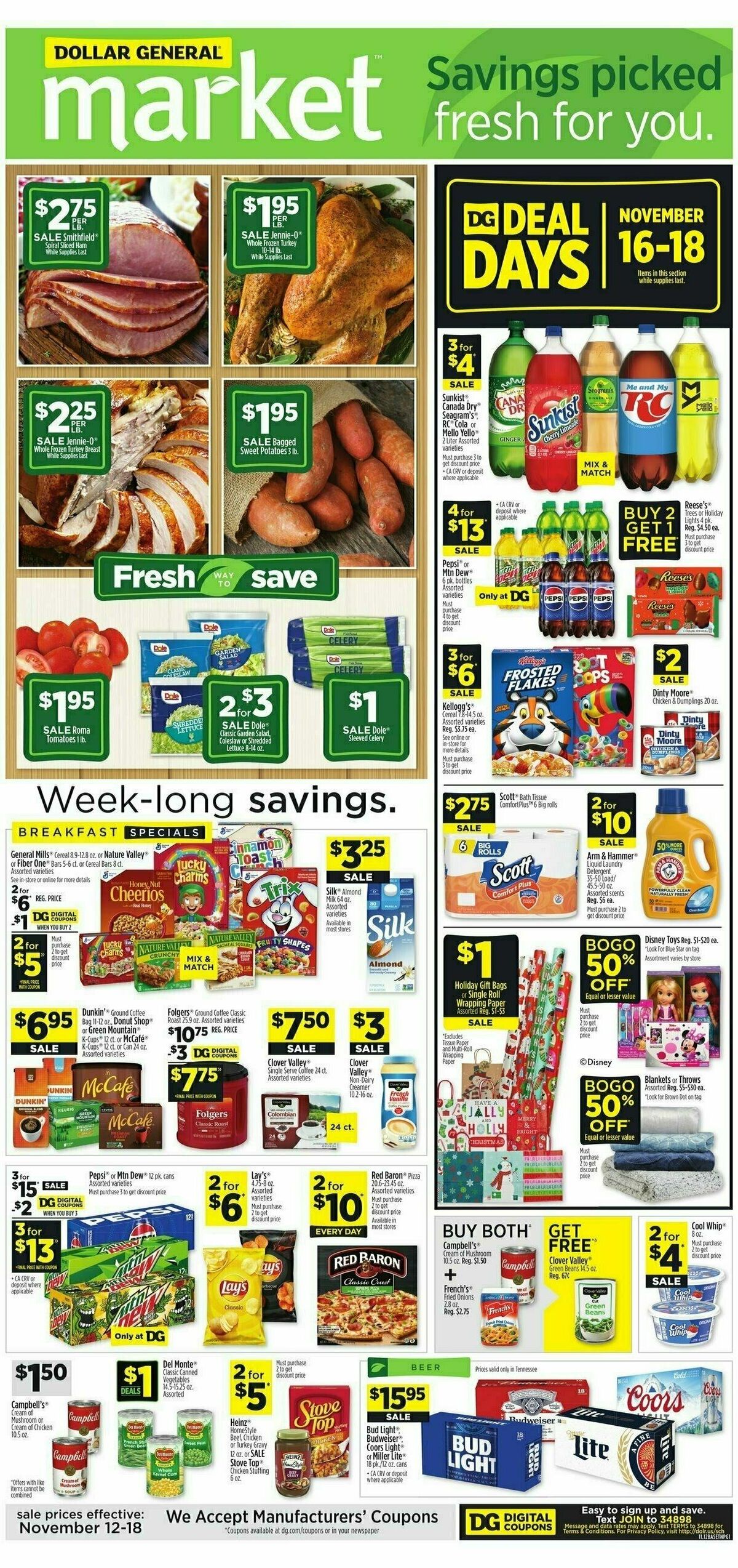 Dollar General Market Ad Weekly Ads and Circulars from November 12