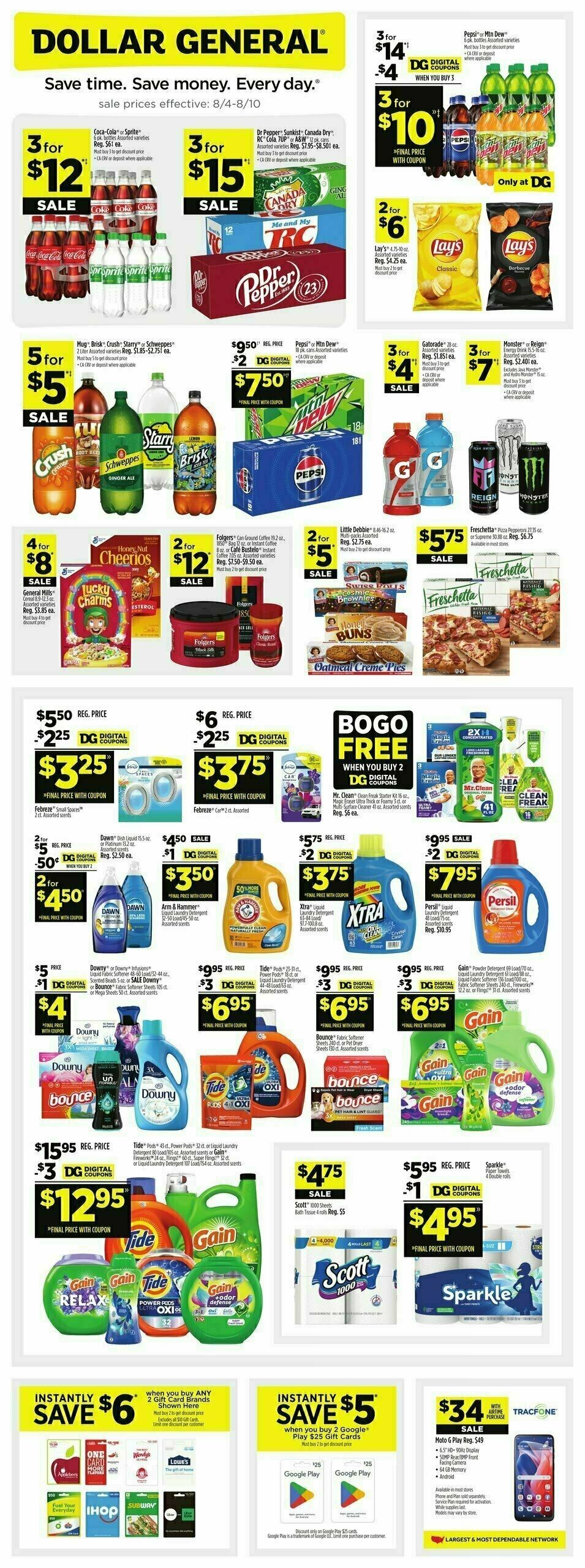 Dollar General Weekly Ads and Circulars from August 4