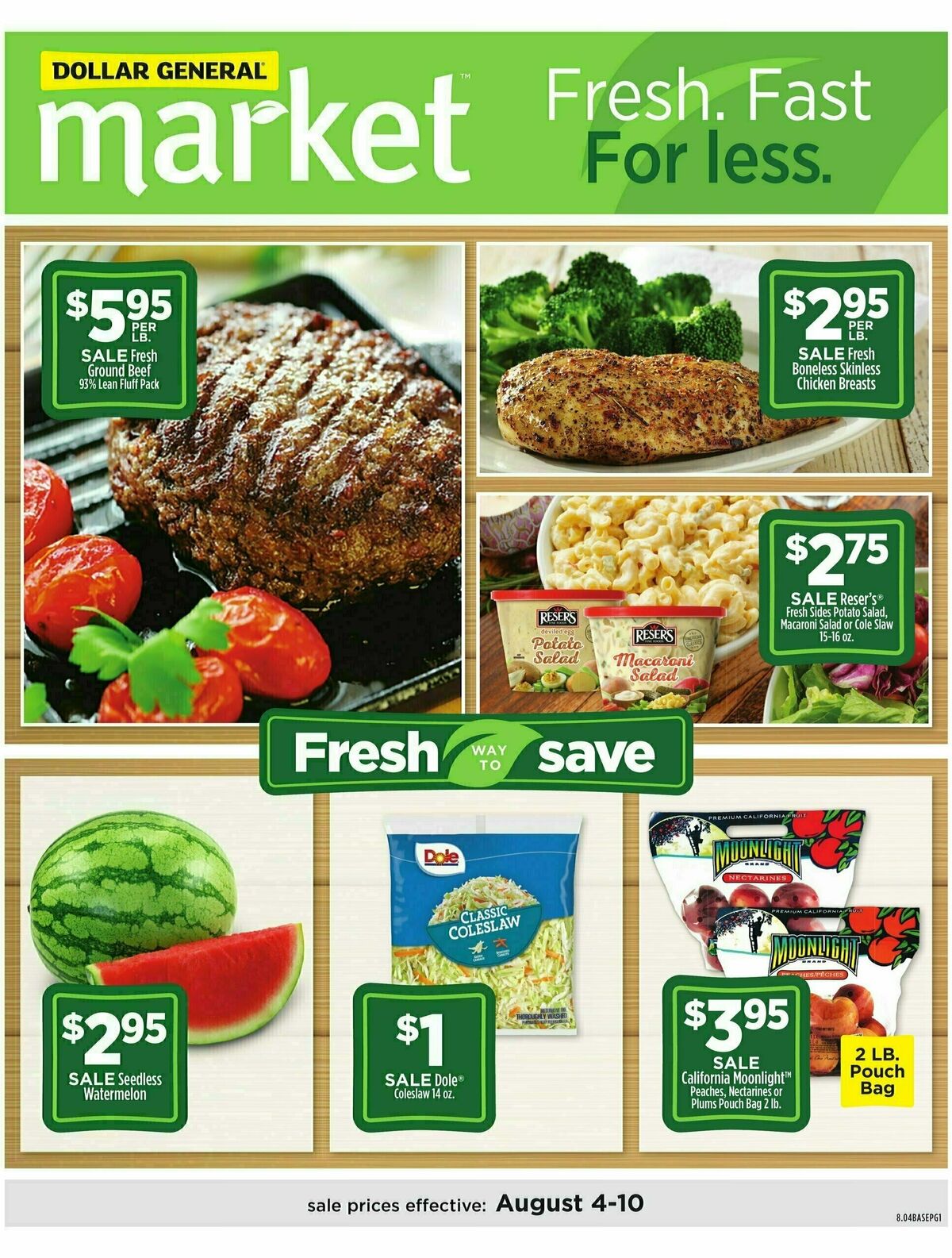 Dollar General Market Ad Weekly Ads and Circulars from August 4