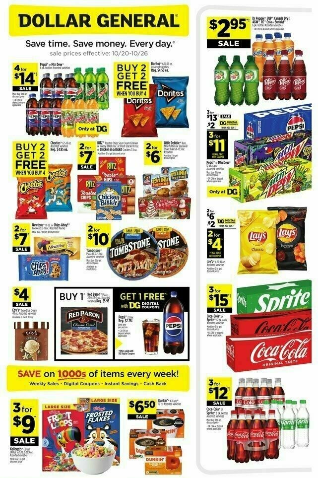 Dollar General Weekly Ads and Circulars from October 20