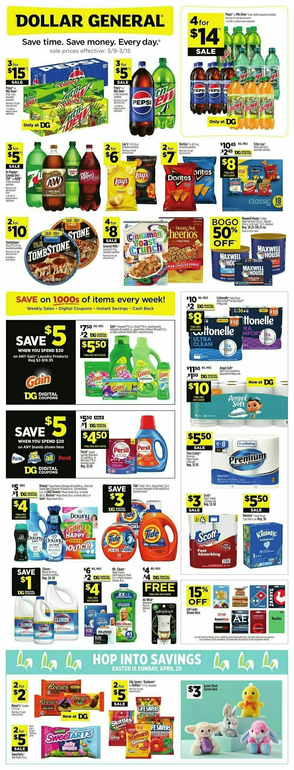 Dollar General Weekly Ads and Circulars from March 9