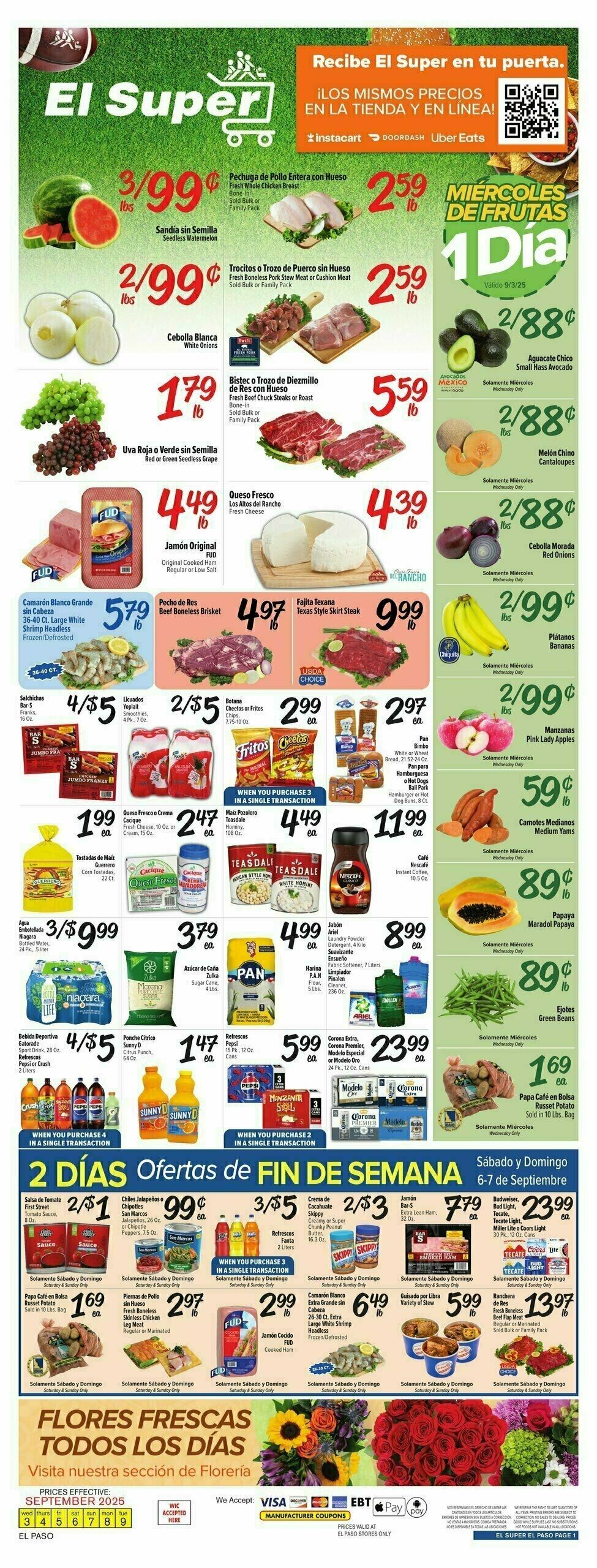 El Super Markets Weekly Ad from September 3