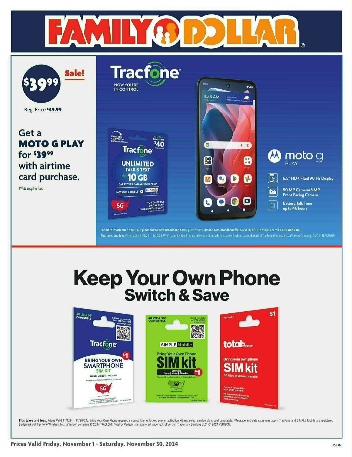 Family Dollar Verizone & Tracfone from November 1 - Page 2