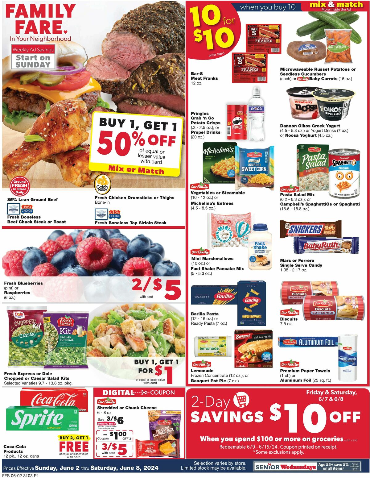 Family Fare Weekly Ad from June 2